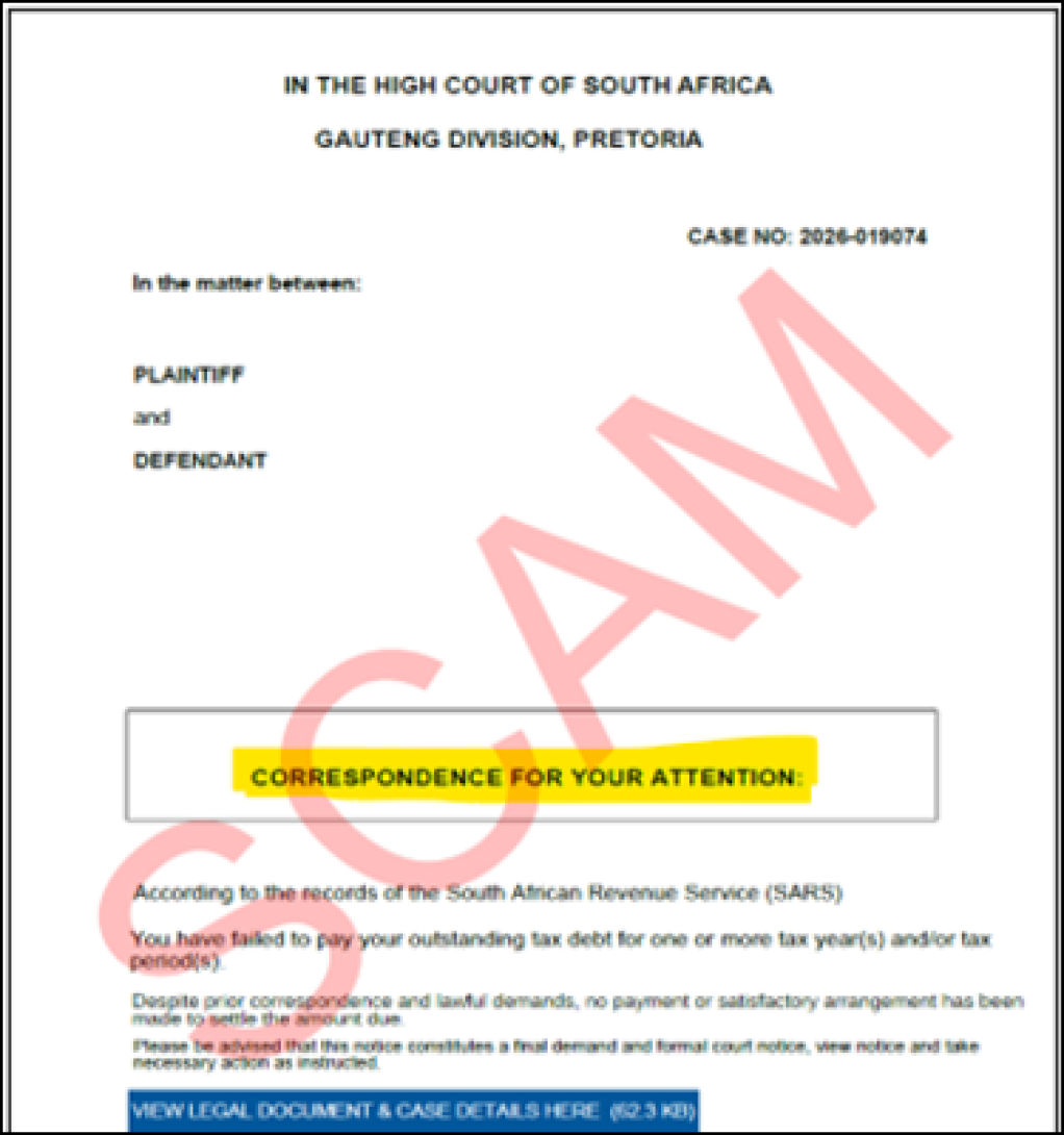 Sars tax debt collection strategies and the head in the sand trap!